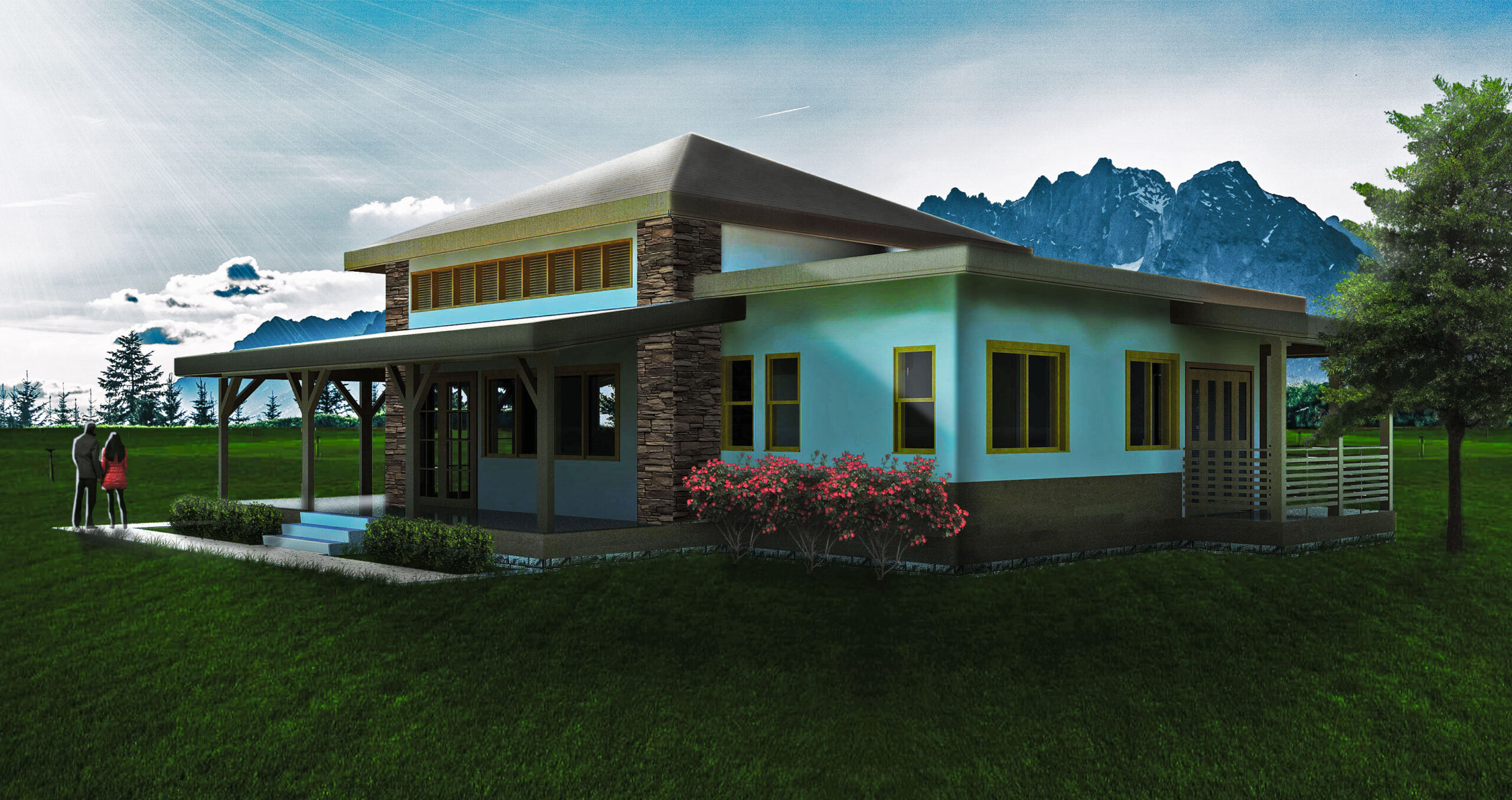 Wallaba house plan - Millenia Realty Dominica